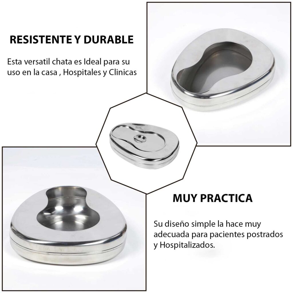 Comprar Chata anatómica de acero inoxidable | Ortopedic